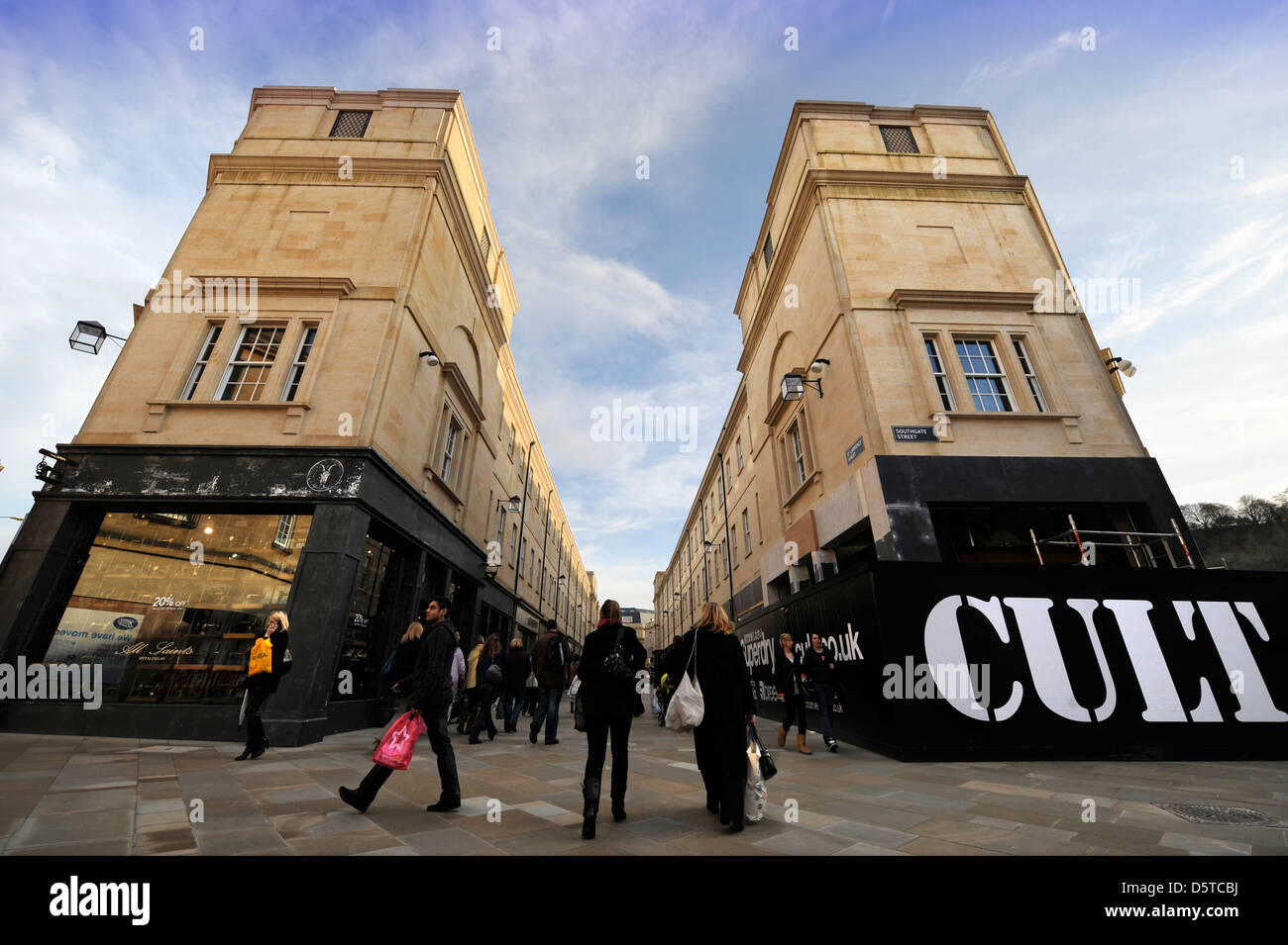 General view of The Southgate shopping centre in Bath Somerset UK Stock ...