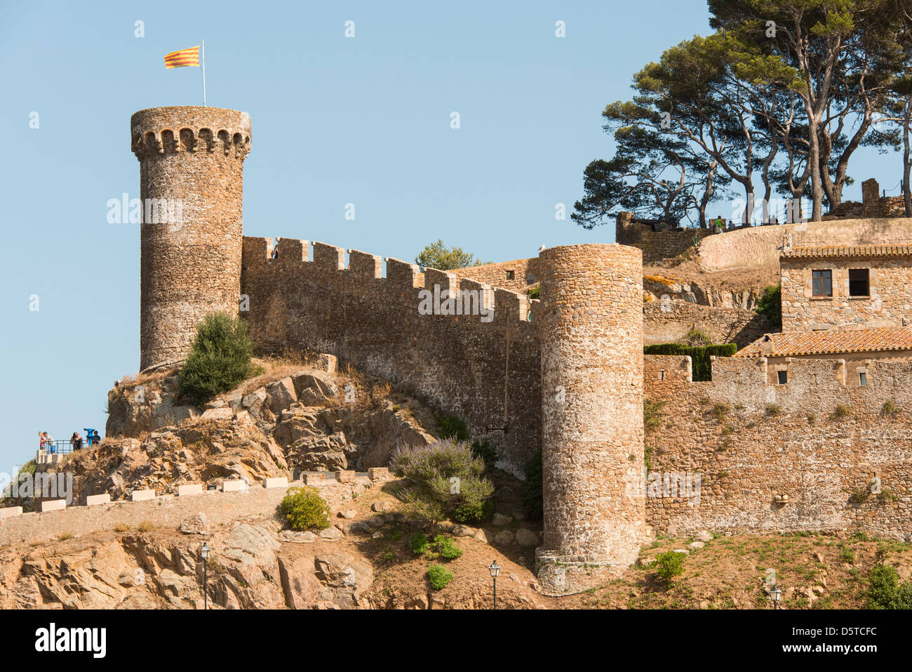 Castle at Tossa de Mar Spain Stock Photo - Alamy