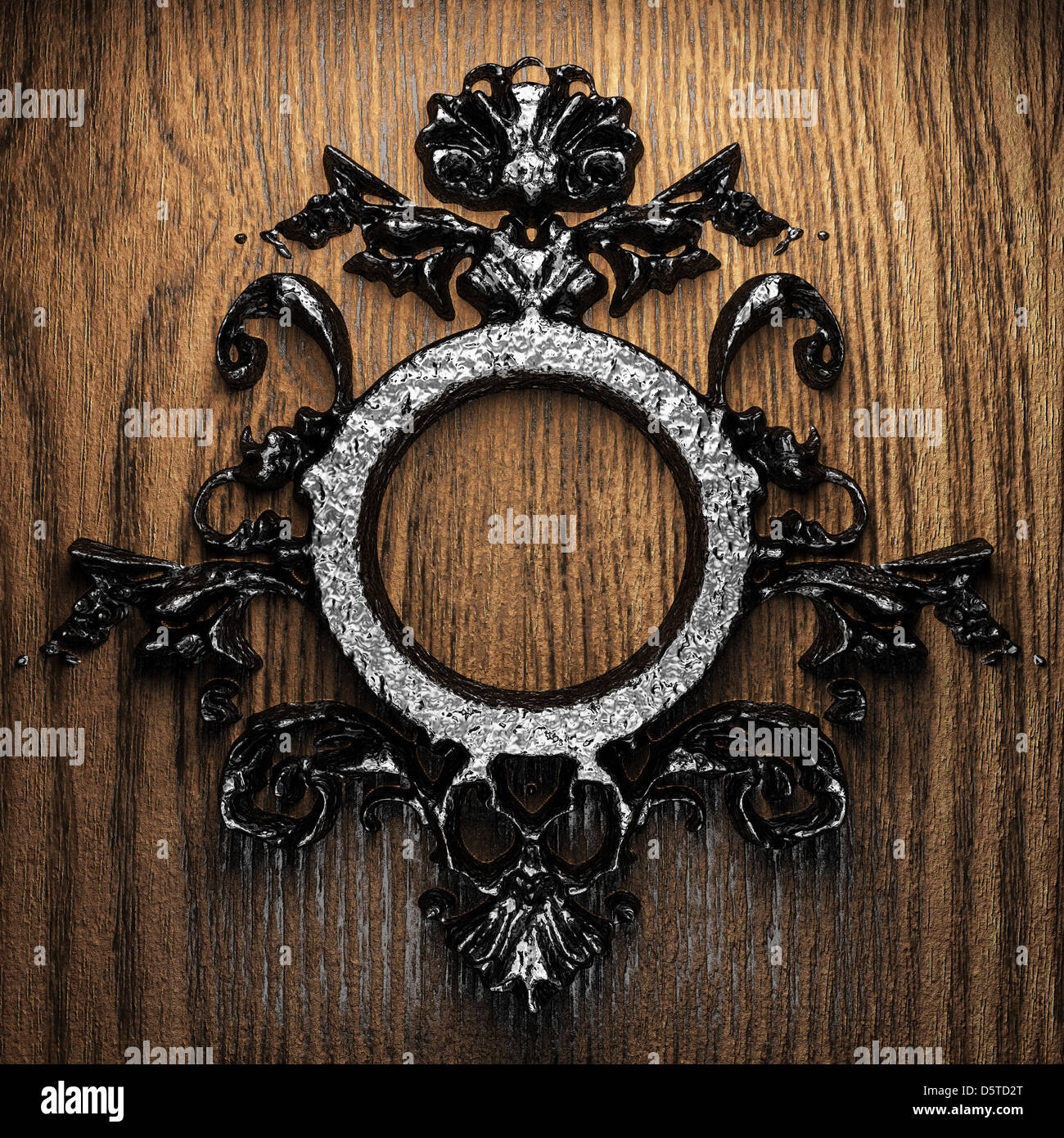 vintage iron frame Stock Photo - Alamy