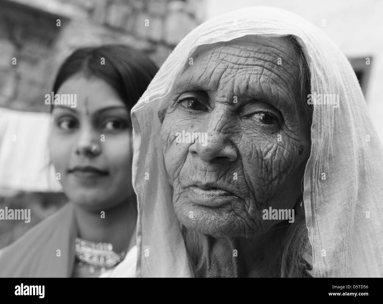 Children in india sari Black and White Stock Photos & Images - Alamy