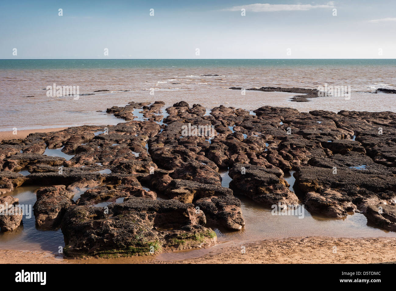 Sidmouth, Chit Rocks beach, Devon, England, UK Europe Stock Photo - Alamy