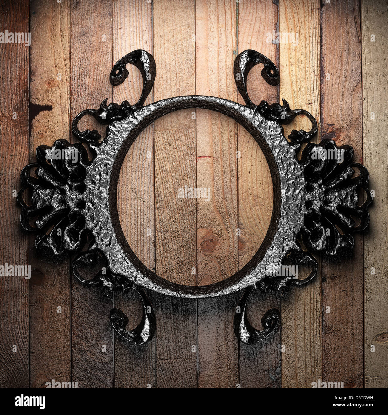 vintage iron frame Stock Photo - Alamy