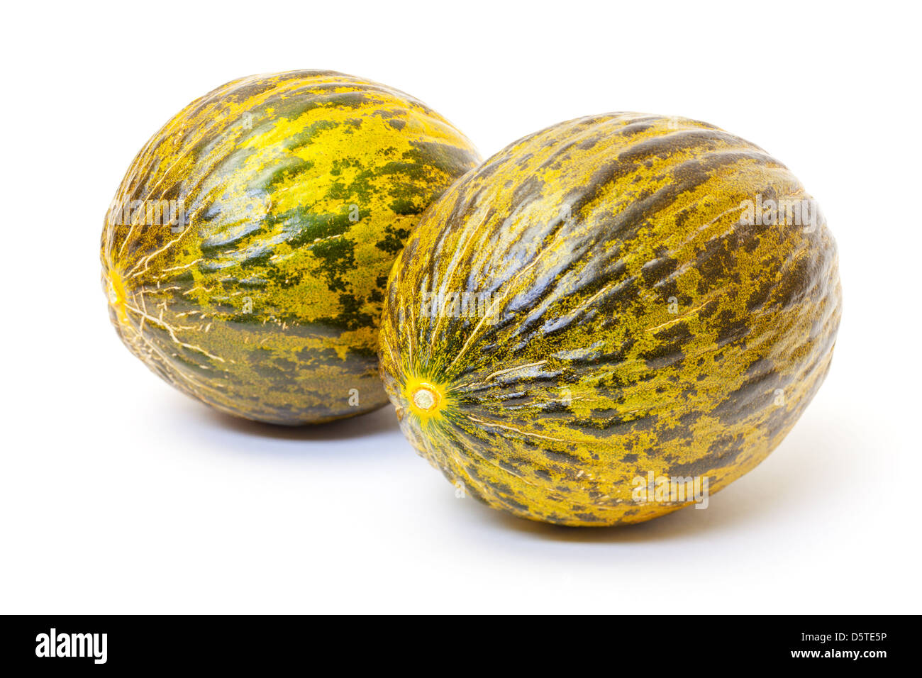 Two Green Melon Stock Photo - Alamy