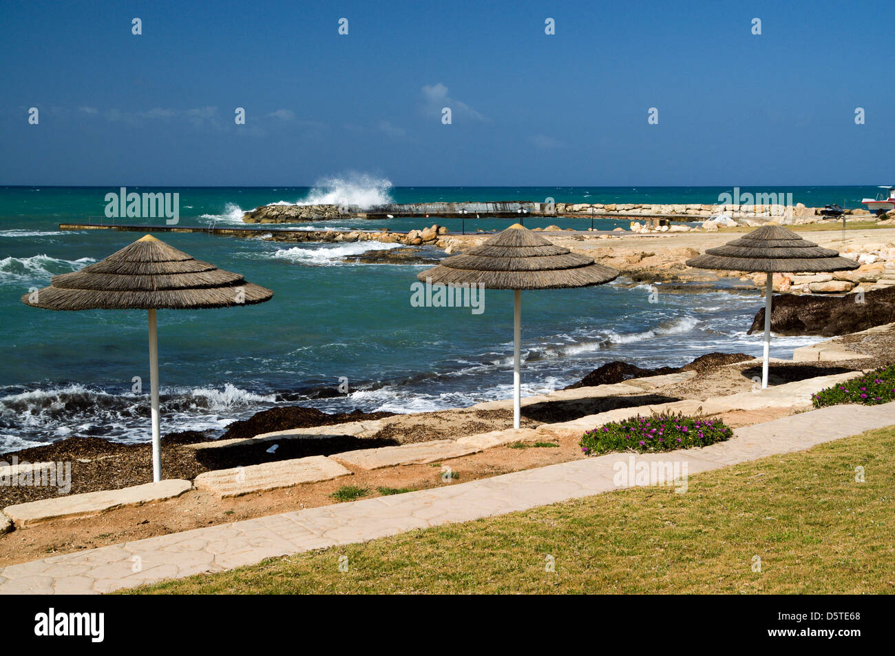 Cyprus Mediterranean greek paphos cypriot island sunny blue sky spring ...