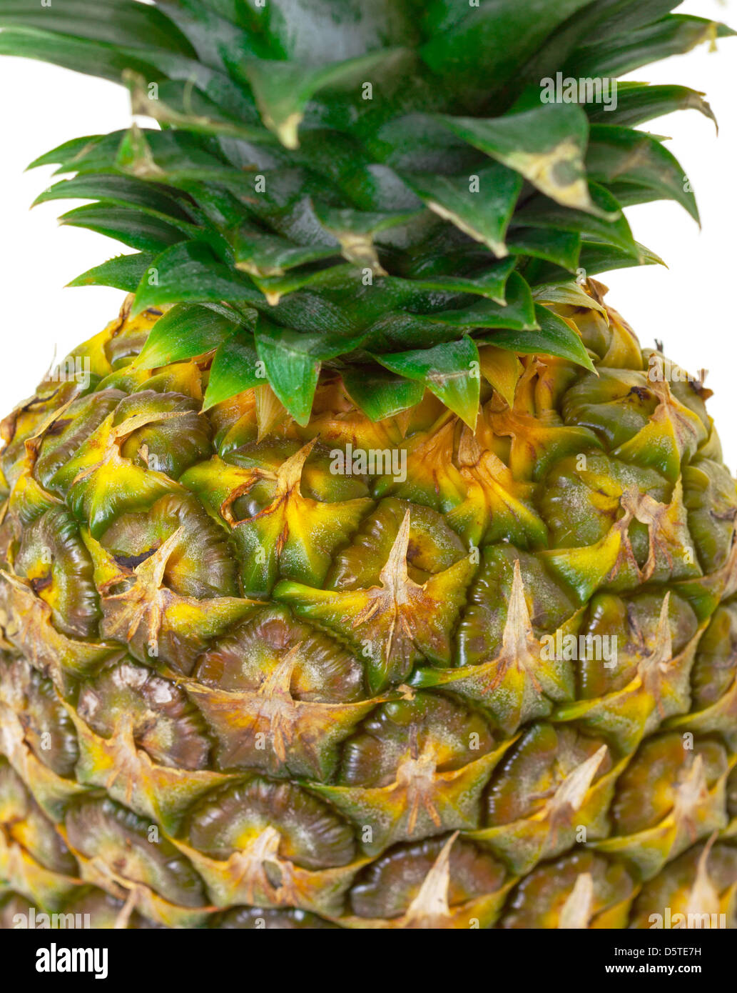 Part Ripe Pineapple Fruit Stock Photo - Alamy