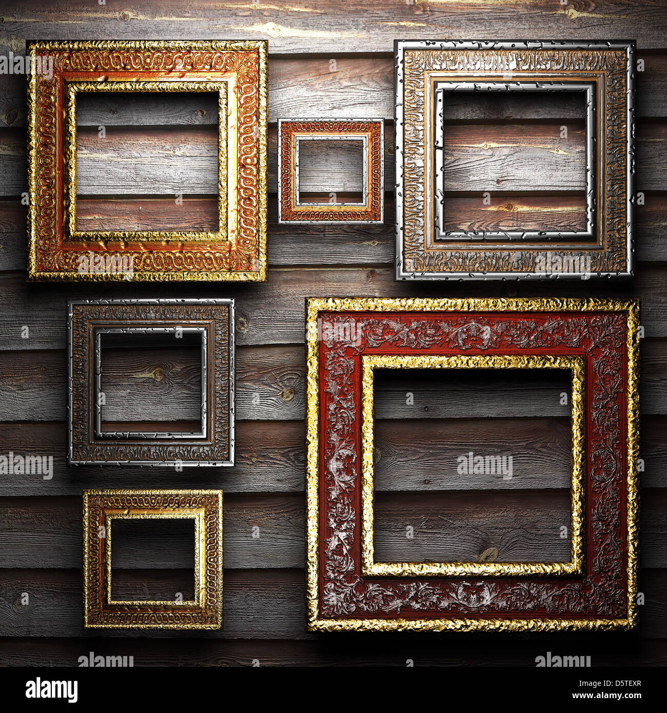 Antique ornament frame Stock Photo - Alamy