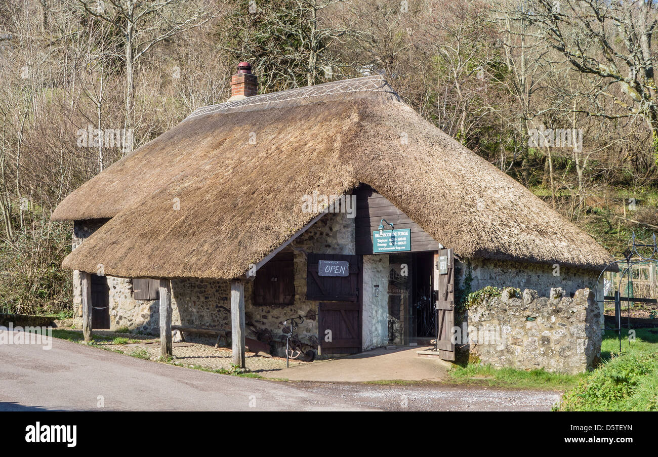 The Old Forge in Branscombe Village, Devon, England, UK. Europe Stock ...