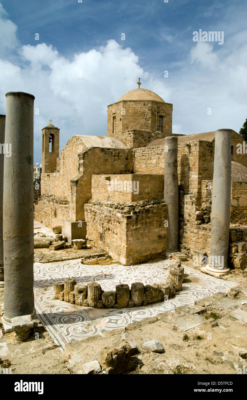 Ancient Christian Basilica and Aiya Kyriaki Church, Paphos, Cyprus ...