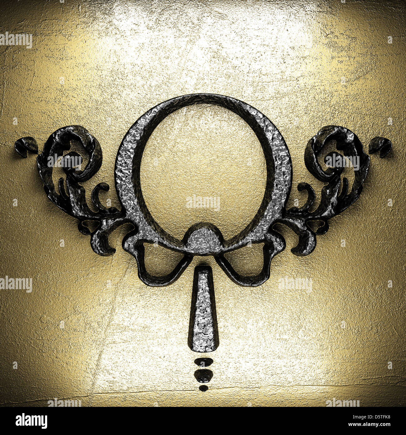 vintage iron frame Stock Photo - Alamy