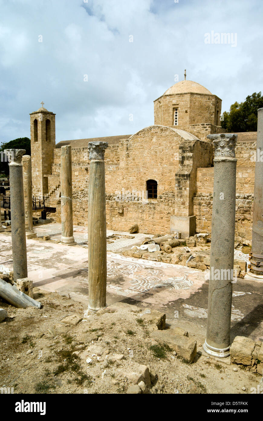 Ancient Christian Basilica and Aiya Kyriaki Church, Paphos, Cyprus ...
