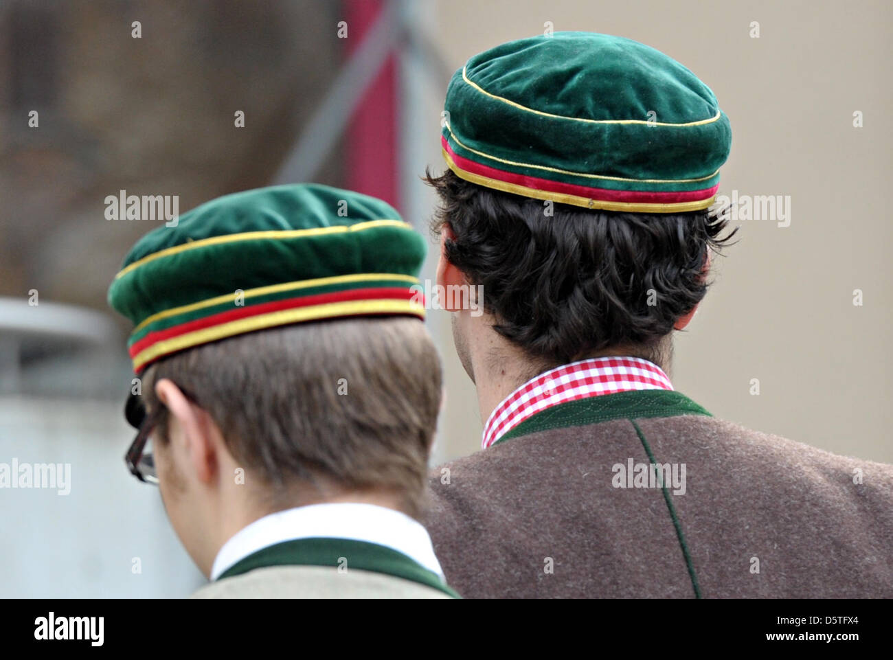 Fraternity members meet at the German Fraternity Day in Stuttgart ...