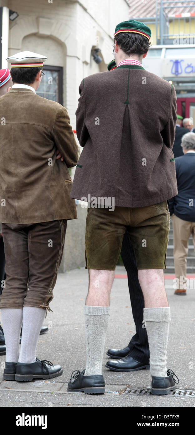 Fraternity members meet at the German Fraternity Day in Stuttgart ...