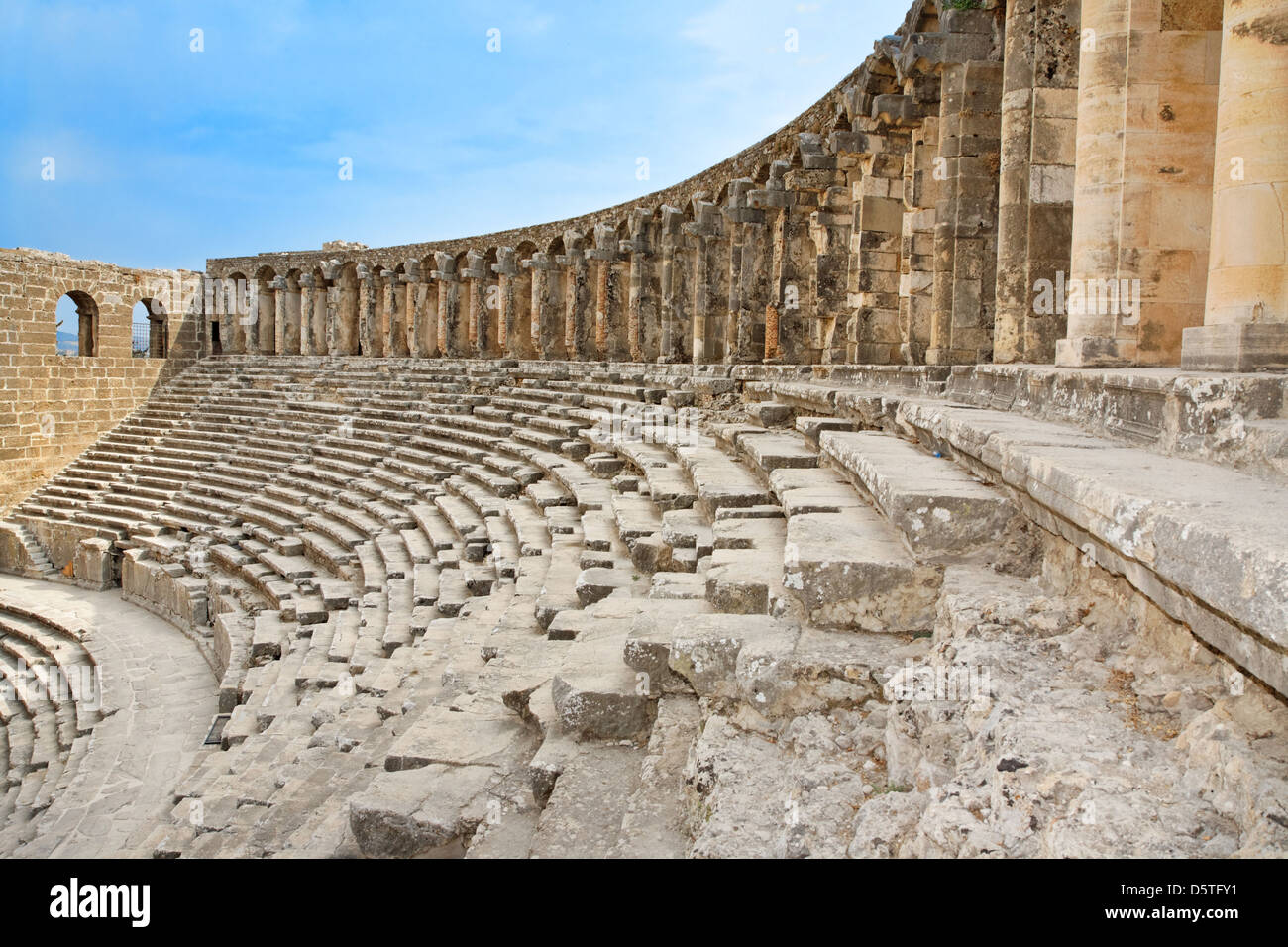 Ancient roman amphitheater Aspendos in Antalya, Turkey Stock Photo - Alamy