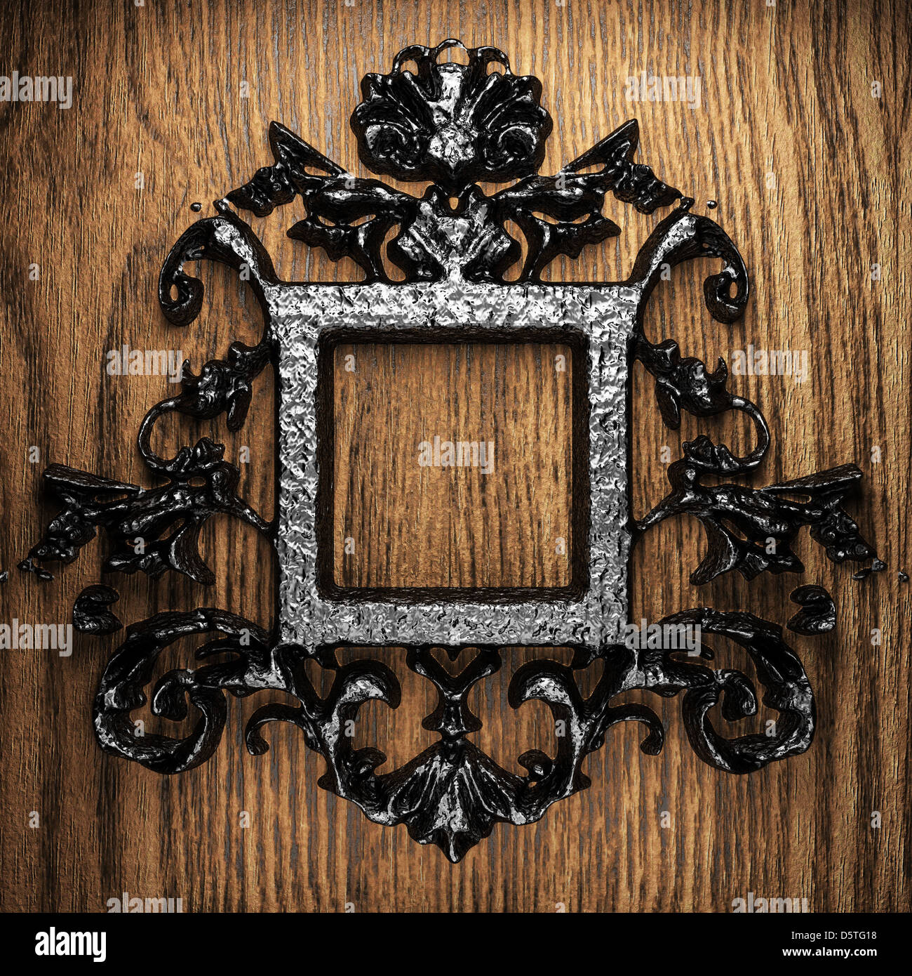 vintage iron frame Stock Photo - Alamy