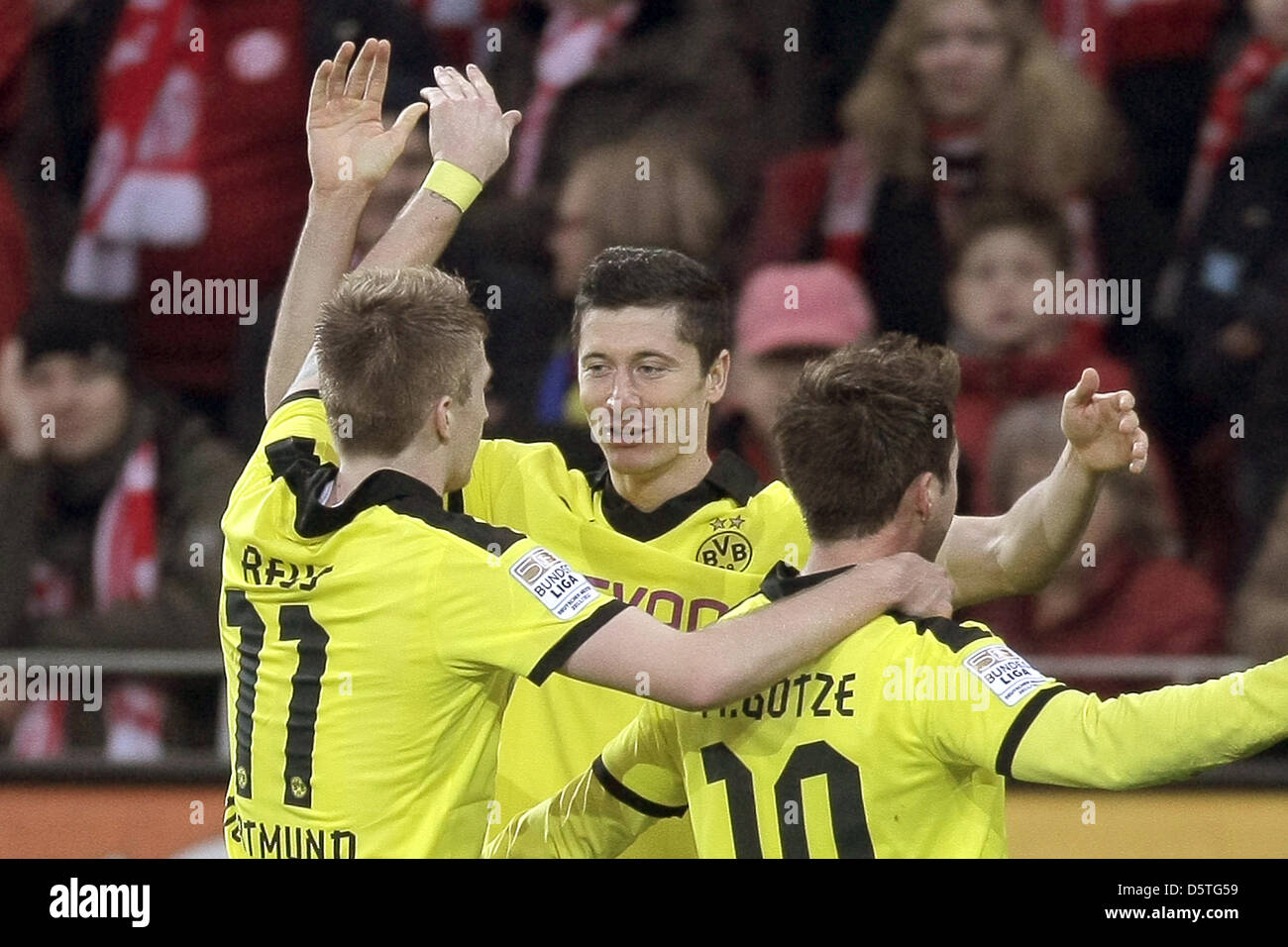 Marco Reus And Mario Gotze And Robert Lewandowski
