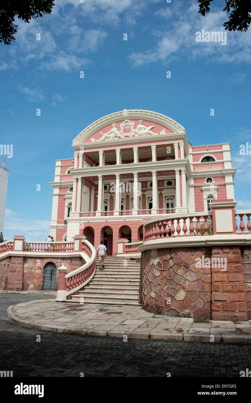 Brazil, Amazon, Manaus. Historic Manaus Opera House (aka Teatro ...