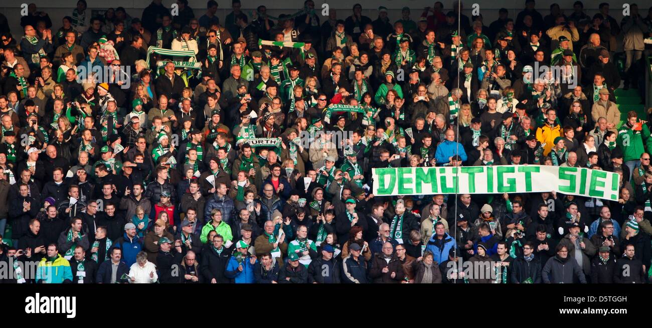German fans hold up banner hi-res stock photography and images - Alamy