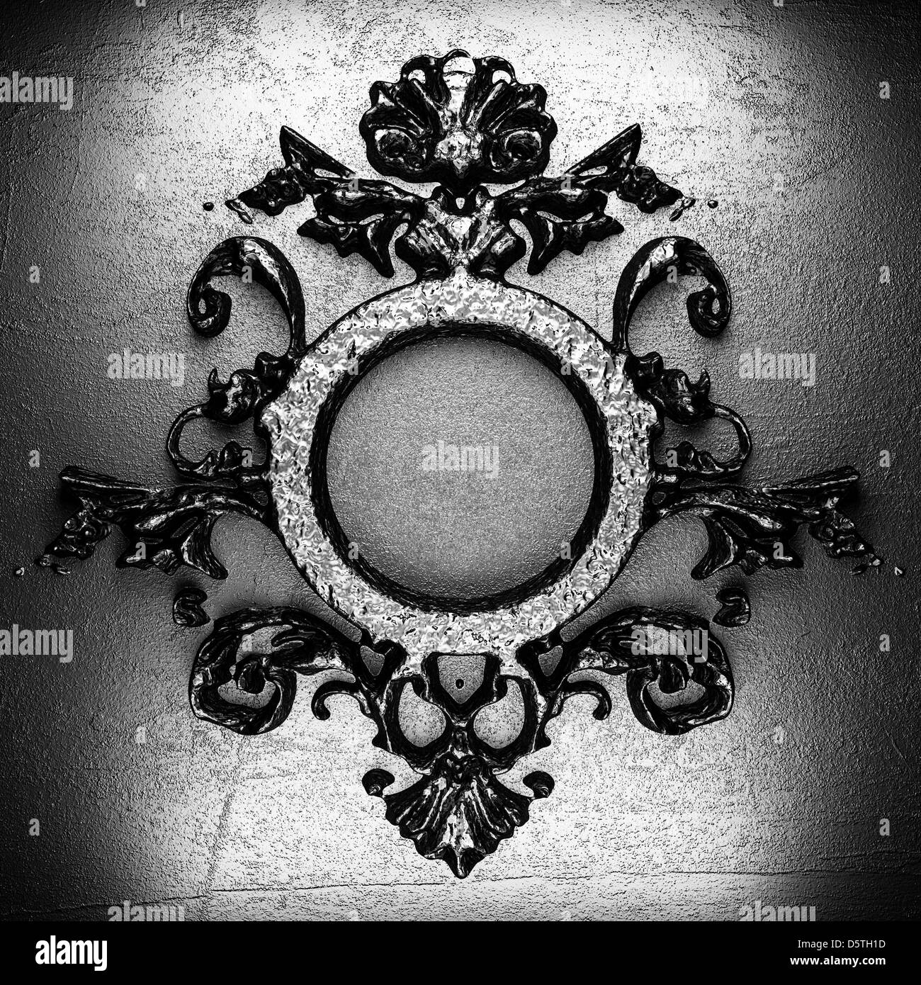 vintage iron frame Stock Photo - Alamy