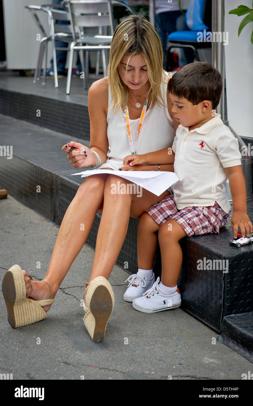 Anna Raffaela Bassi, wife of Brazilian Formula One driver Felipe Massa ...