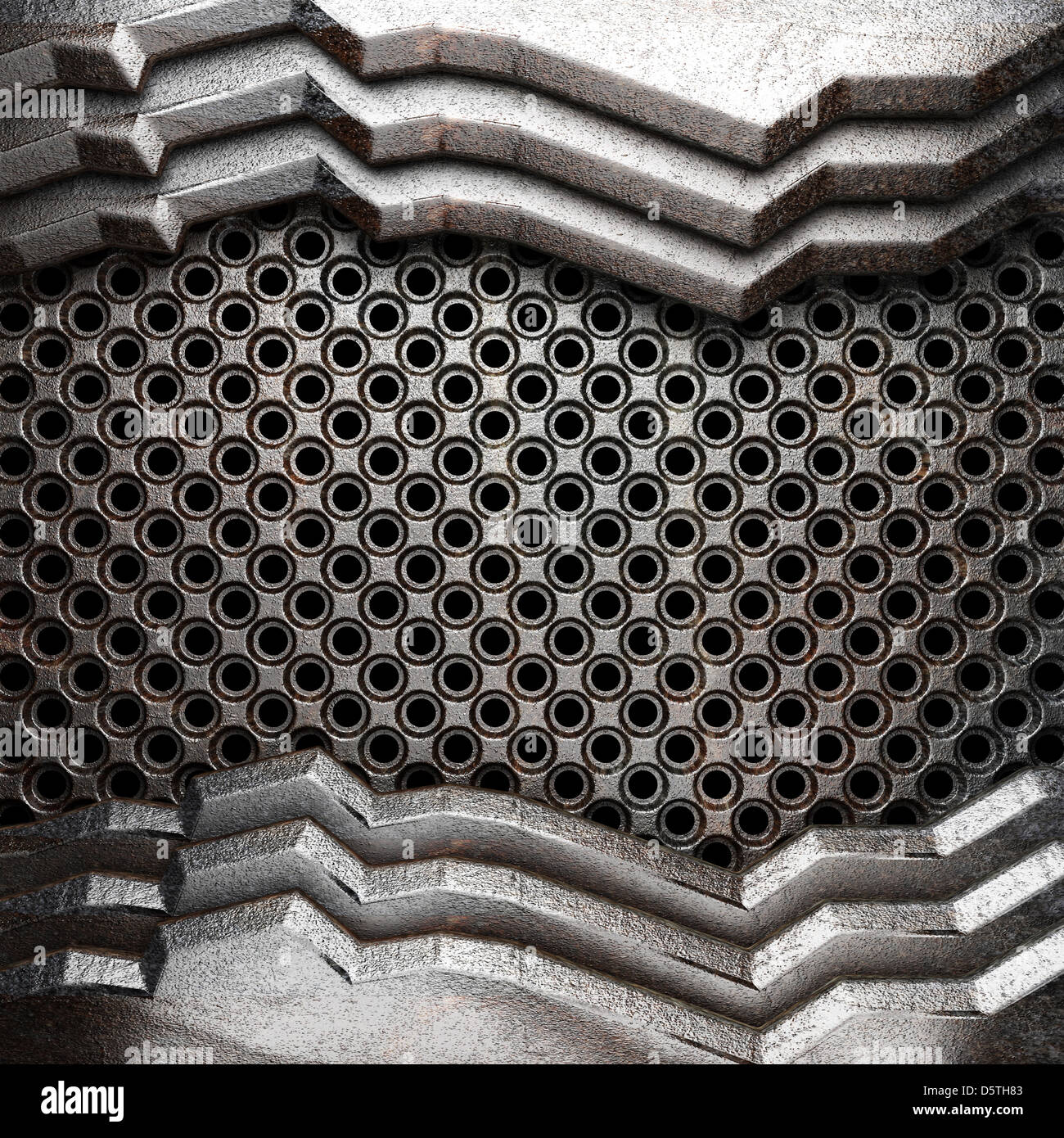 metal on wall Stock Photo - Alamy