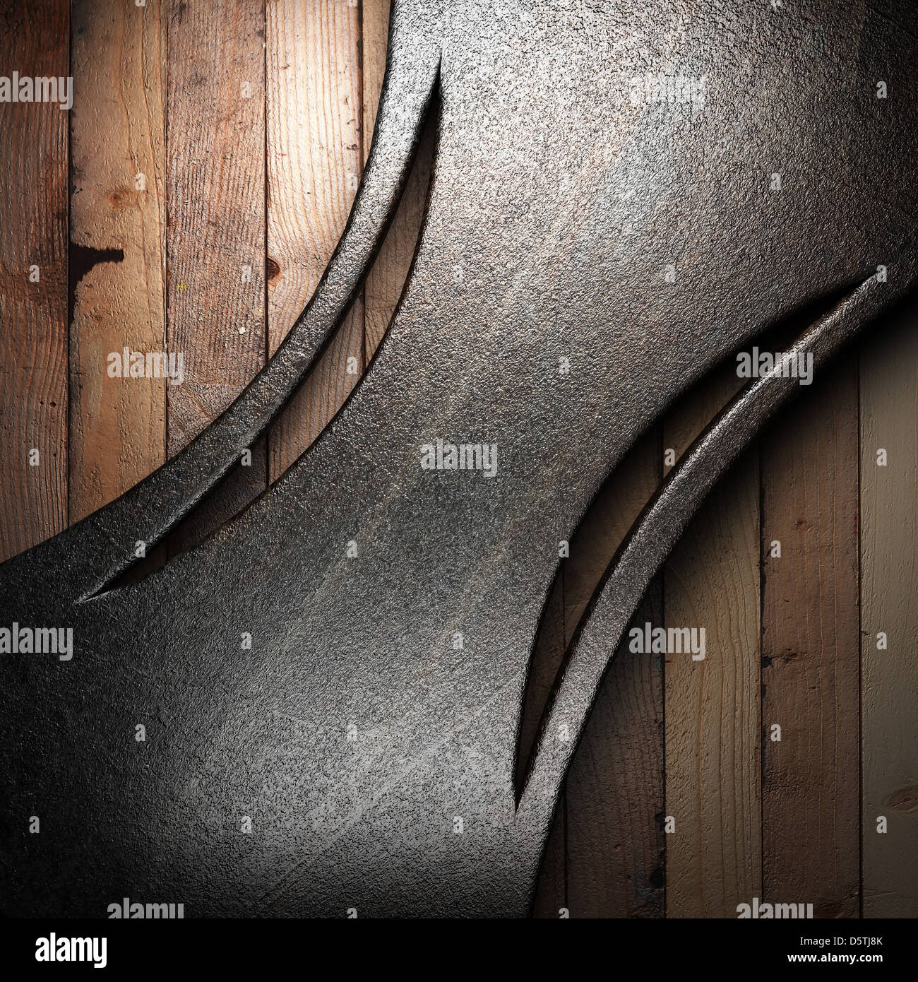 metal on wall Stock Photo - Alamy