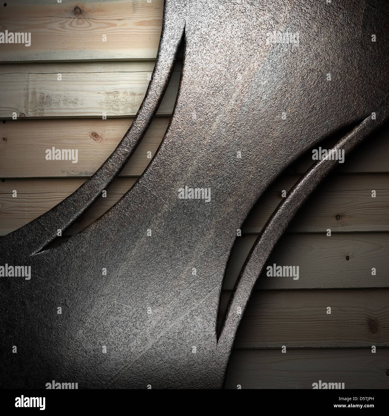 metal on wall Stock Photo - Alamy