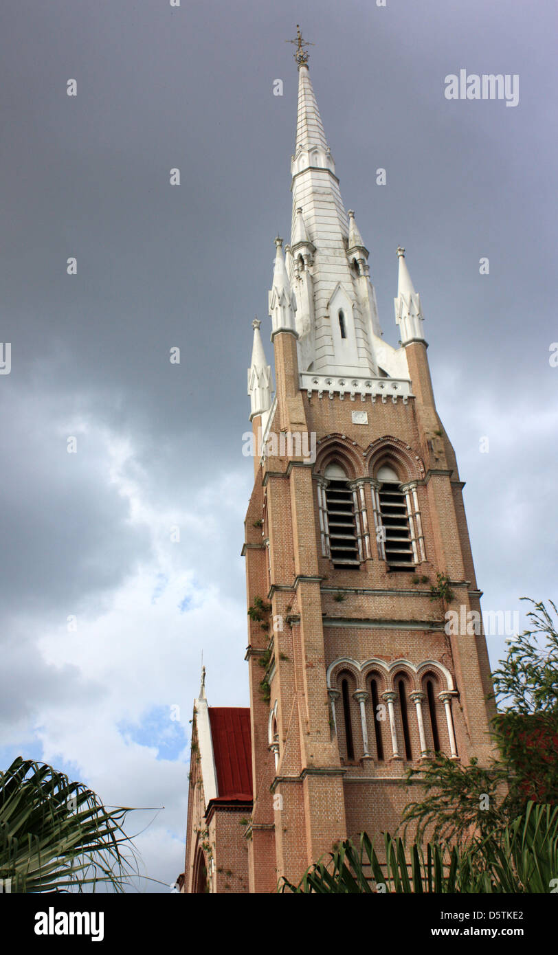 The Anglican Church near Bogyoke Market is pictured in Yangon, Myanmar ...