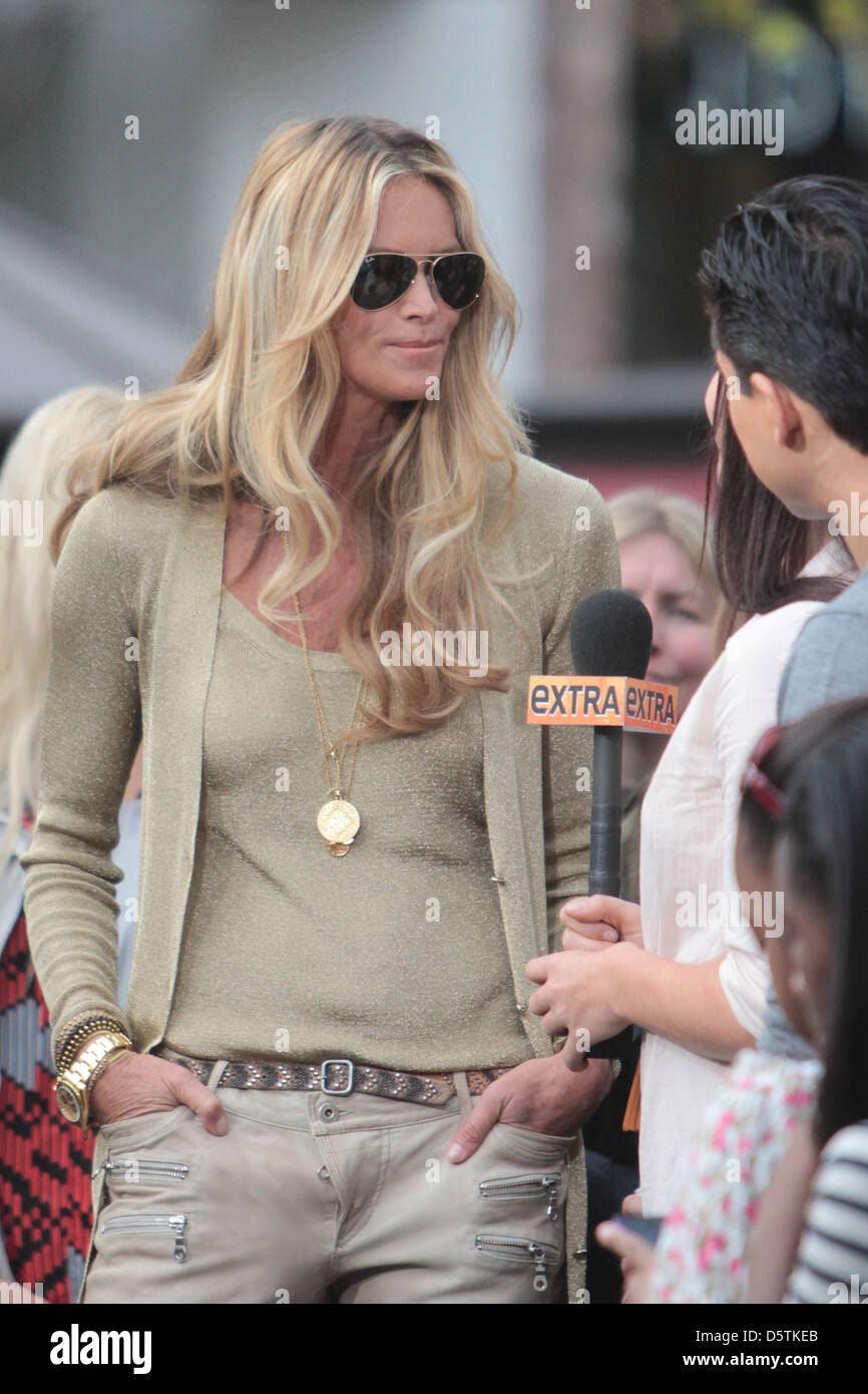 Elle Macpherson at The Grove to appear on the Entertainment News ...