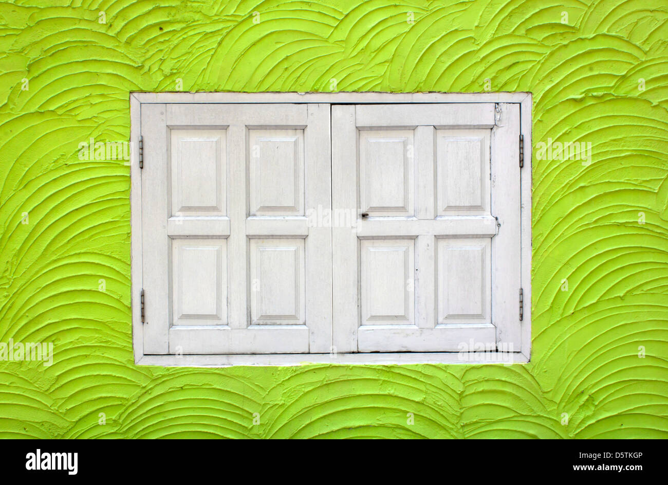 Windows walls plastered smooth green surface roughness Stock Photo - Alamy