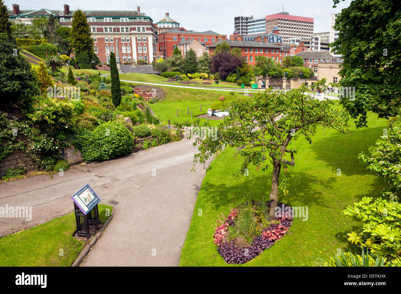 Spring park in Nottingham Stock Photo - Alamy
