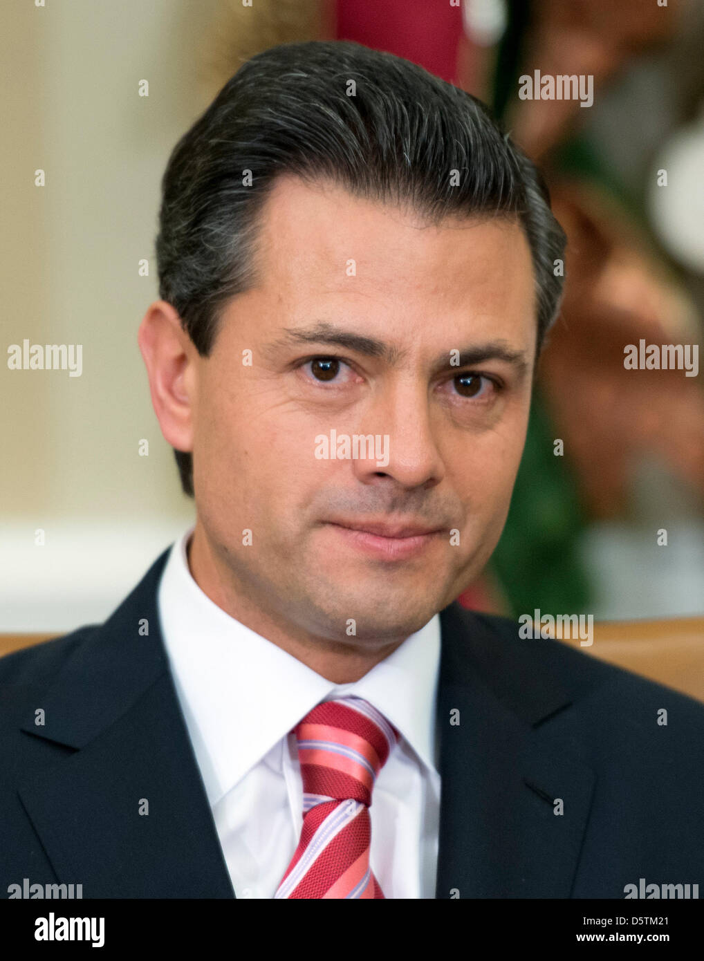 President-elect Enrique Pena Nieto of Mexico makes remarks to the press ...