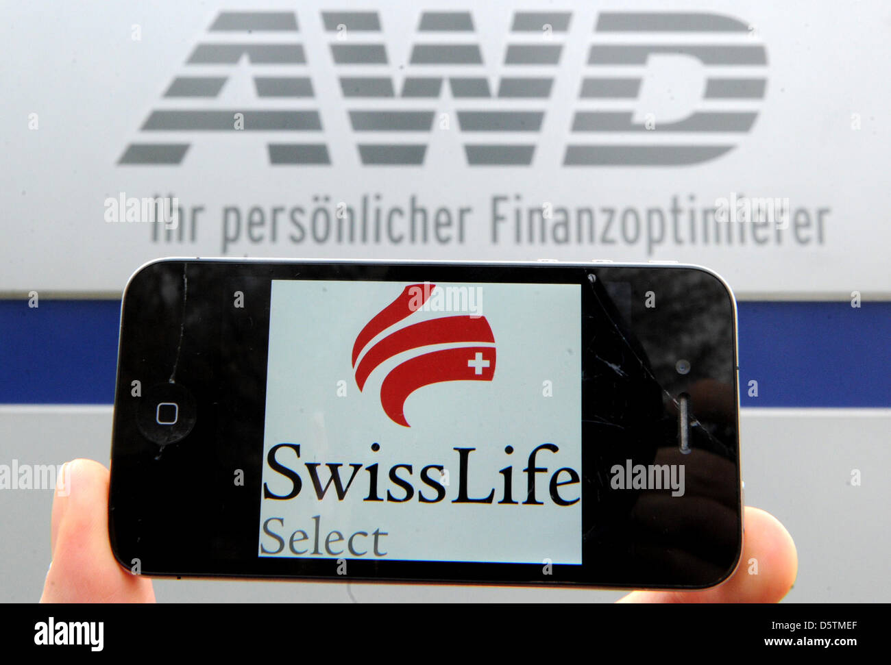 ILLUSTRATION - An illustrated picture shows the logo of 'Swiss Life ...