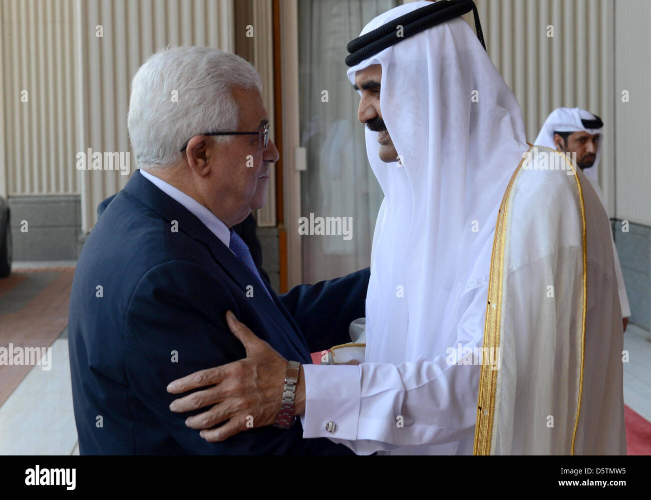 Doha, Qatar. April 9, 2013. Palestinian President Mahmoud Abbas (Abu ...