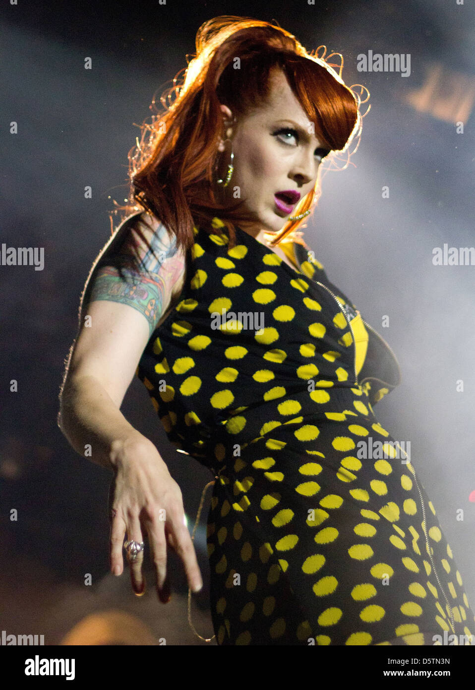 Ana Matronic Scissor Sisters performing live Kiev, Ukraine - 16.02.12 ...