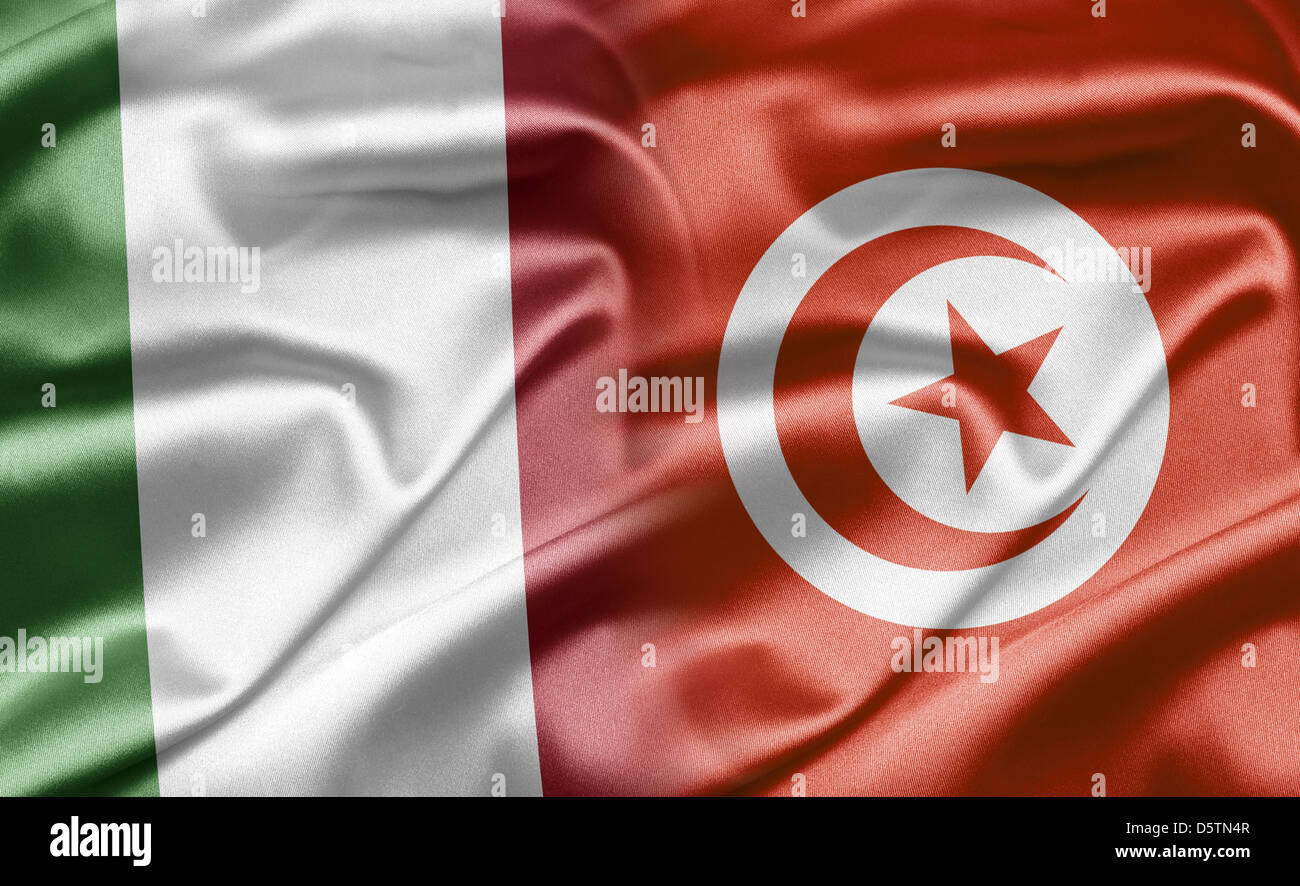 Italy tunisia flag hi-res stock photography and images - Alamy