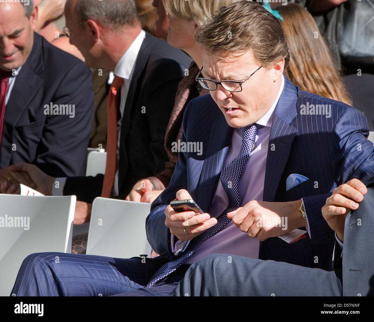 Dutch Prince Constantijn attending the re-opening of the Stedelijk ...