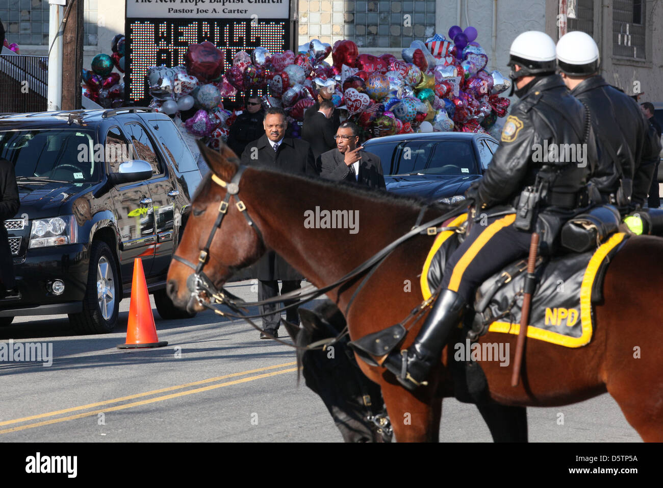 Rev. Jesse Jackson The funeral of Whitney Houston at the New Hope ...