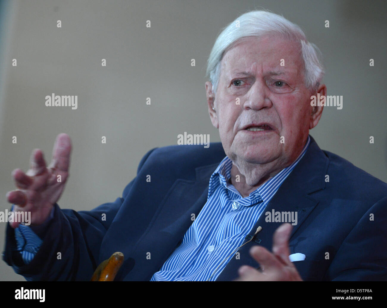 Former German chancellor Helmut Schmidt attends the two-day conference ...