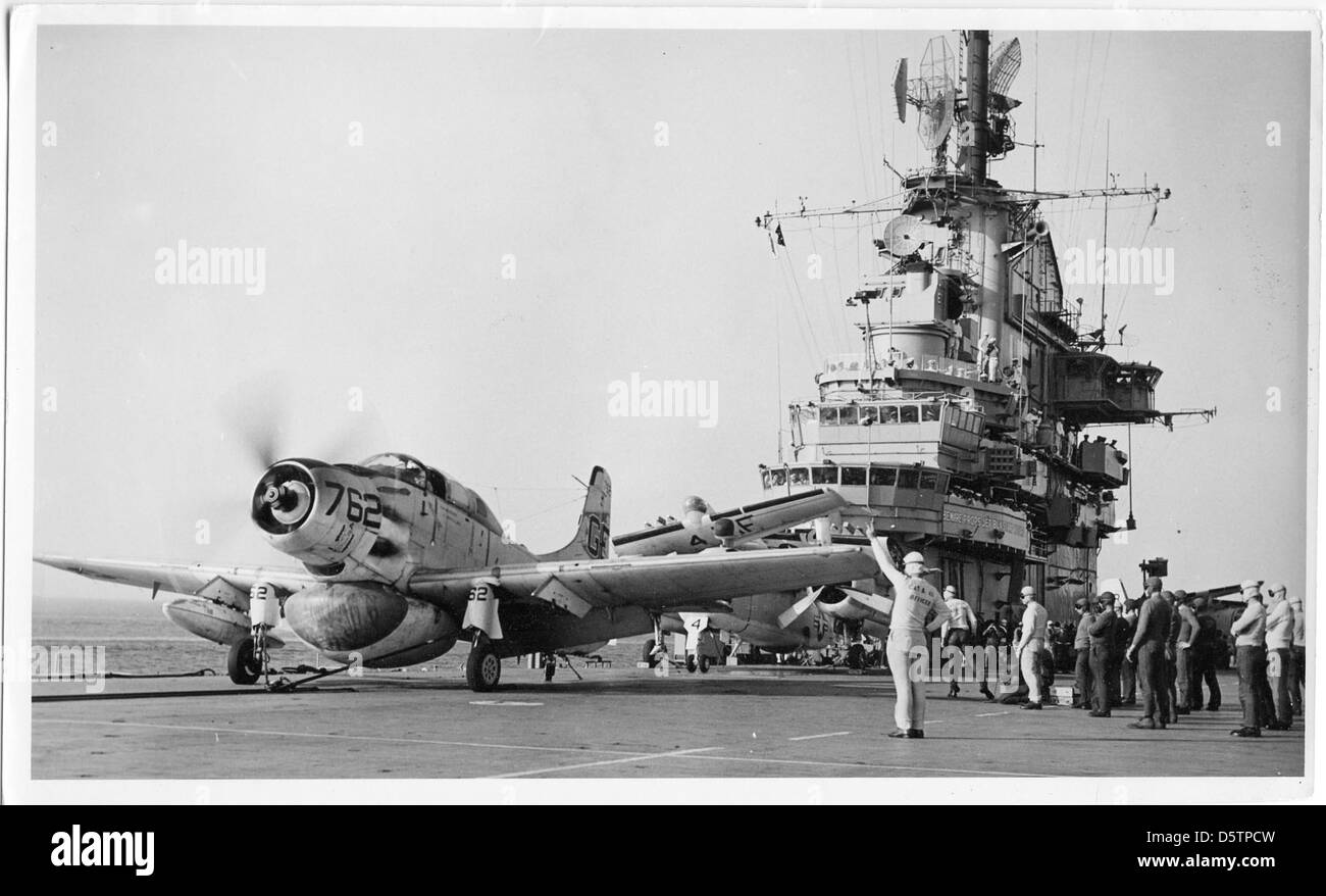 Douglas AD-5W Skyraider of Detachment 36 of Airborne Early Waring ...