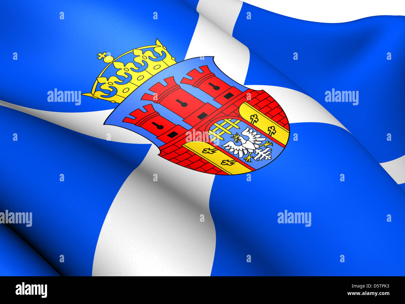 Flag of Krakow Stock Photo - Alamy