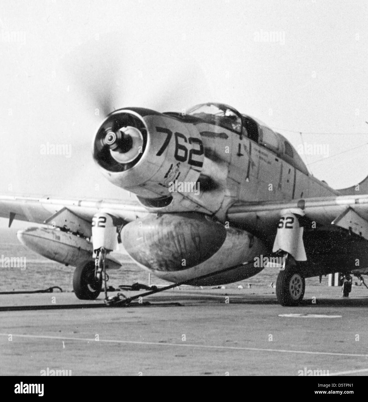 The Douglas AD-5W Skyraider, a variant of the A-1 Skyraider, was ...