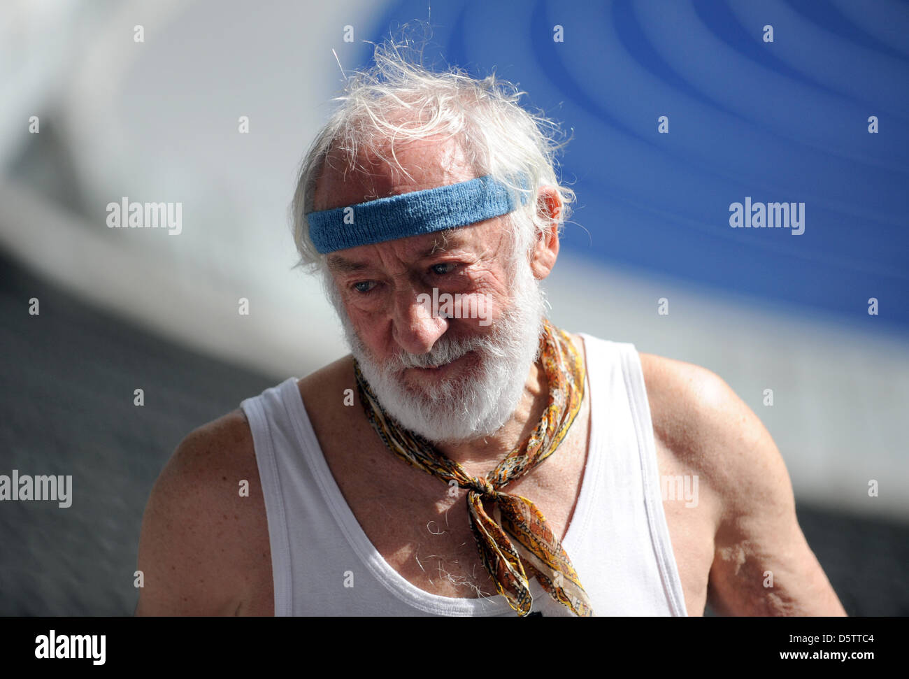 Actor Dieter Hallervorden (as Paul Averhoff) poses during the filming ...
