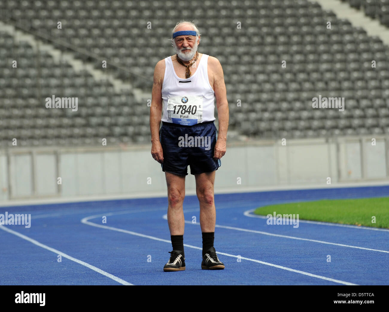 Actor Dieter Hallervorden (as Paul Averhoff) poses during the filming ...