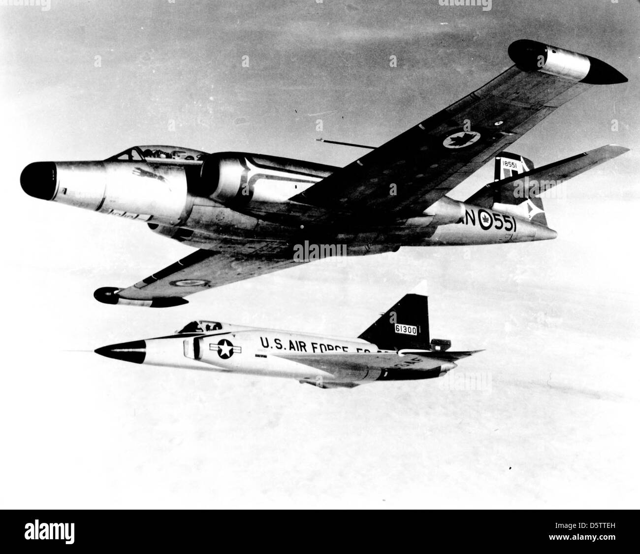 The Avro CF-100 'Canuck' and the Convair F-102A-75-CO 'Delta Dagger ...
