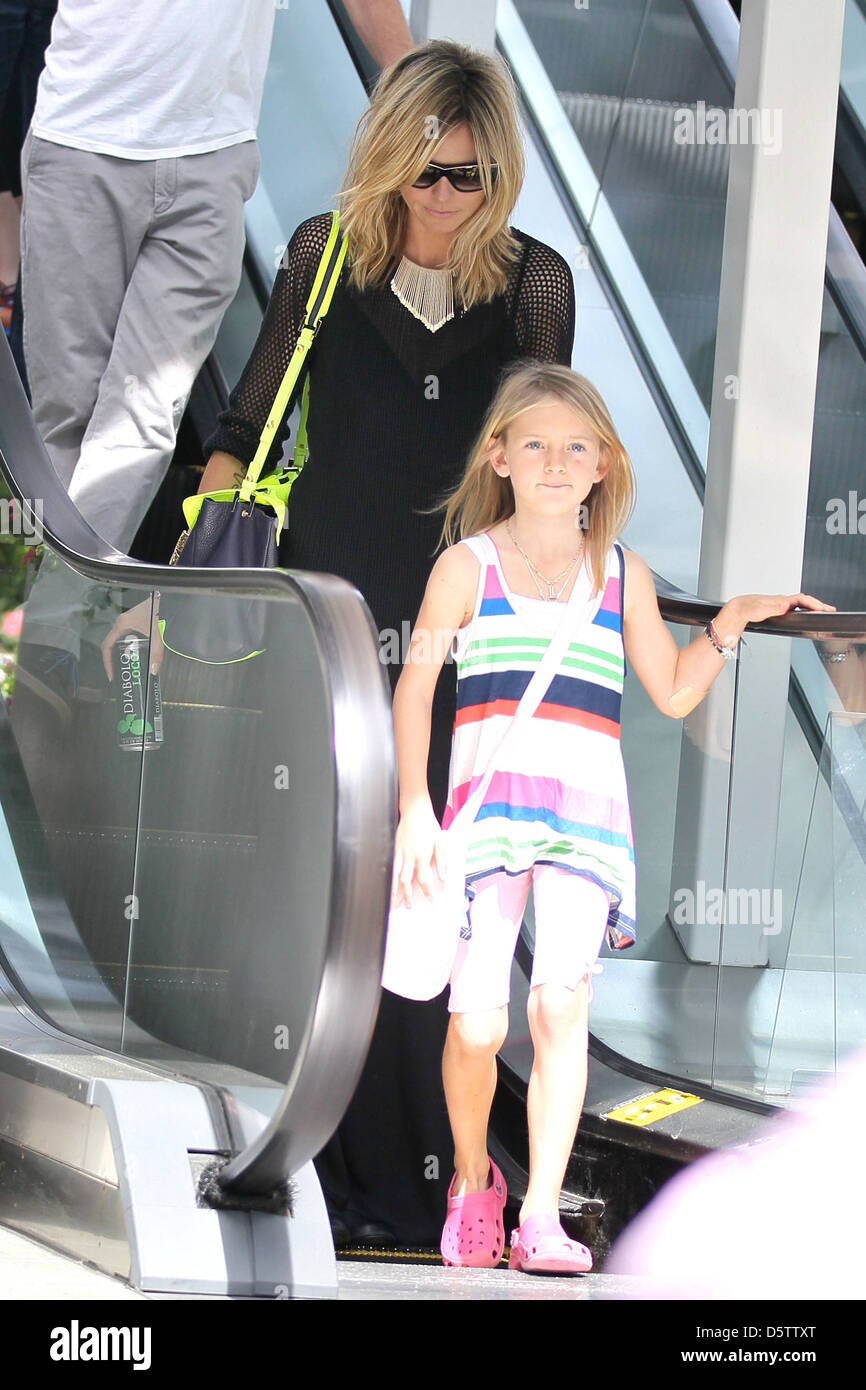Heidi Klum and her daughter Leni Samuel are seen leaving ballet class ...