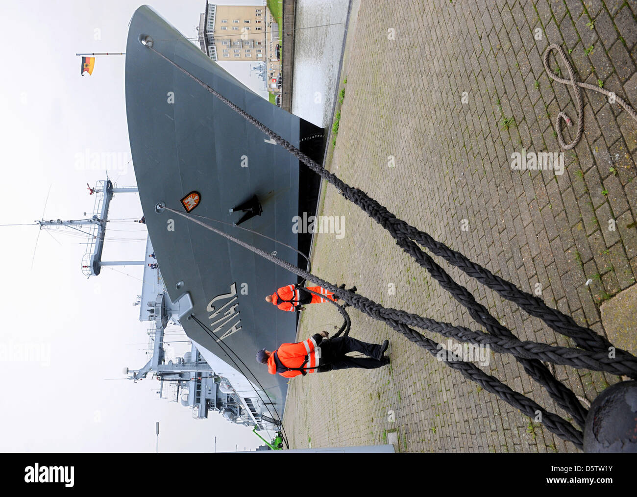 Type 702 Berlin class replenishment ship 'Frankfurt am Main' is moored ...