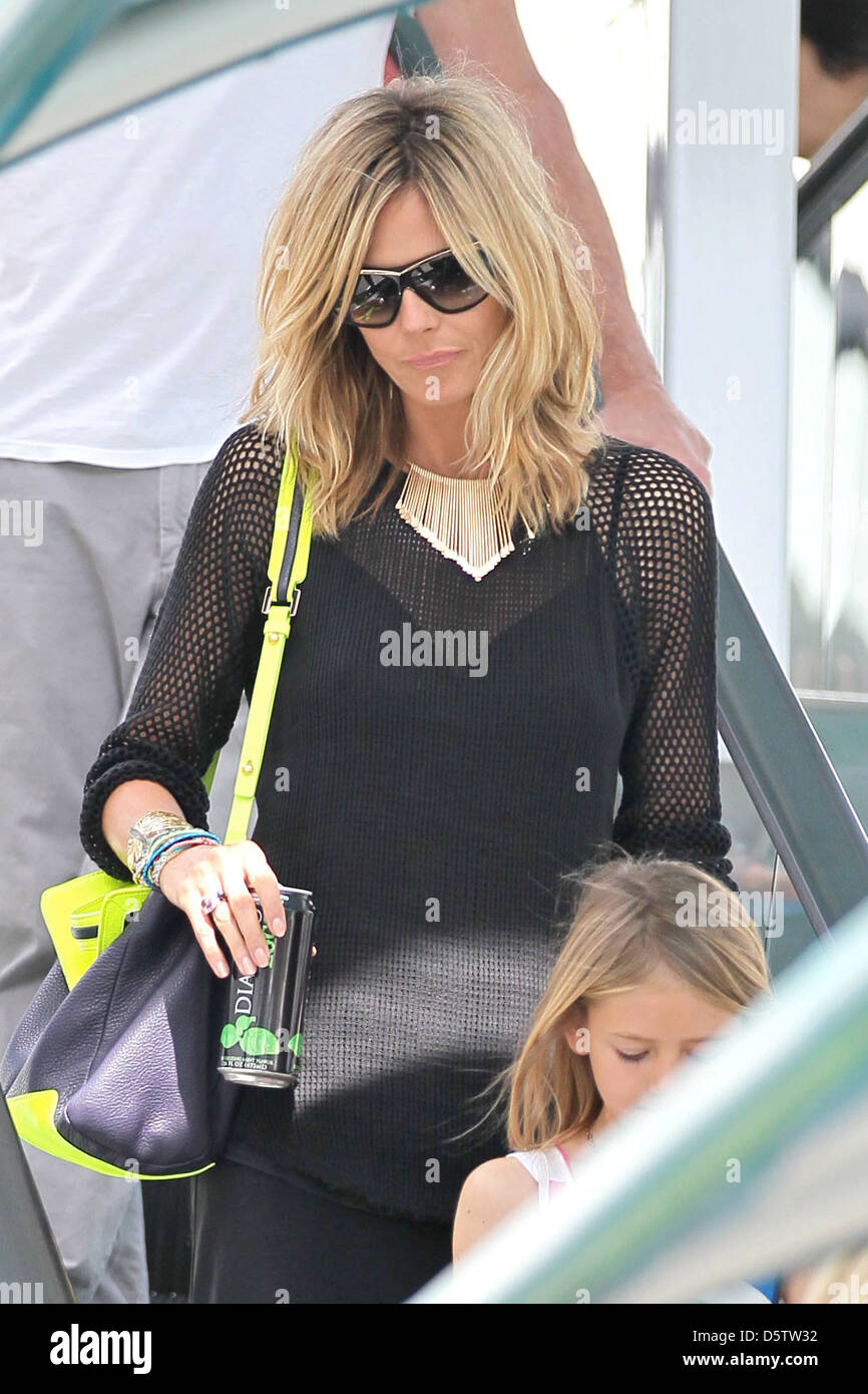 Heidi Klum and her daughter Leni Samuel are seen leaving ballet class ...