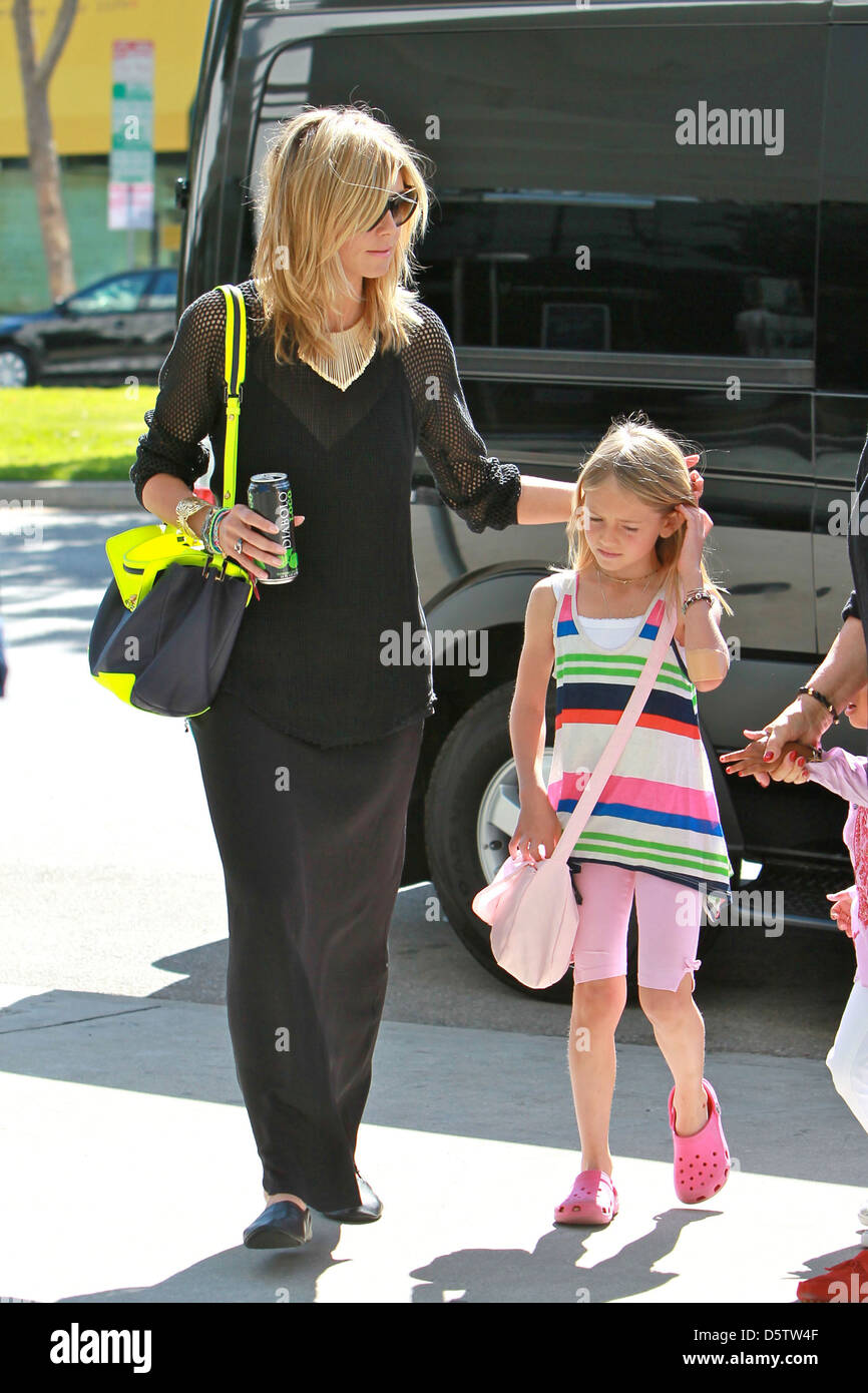 Heidi Klum and daughter Leni Samuel are seen heading to ballet class ...