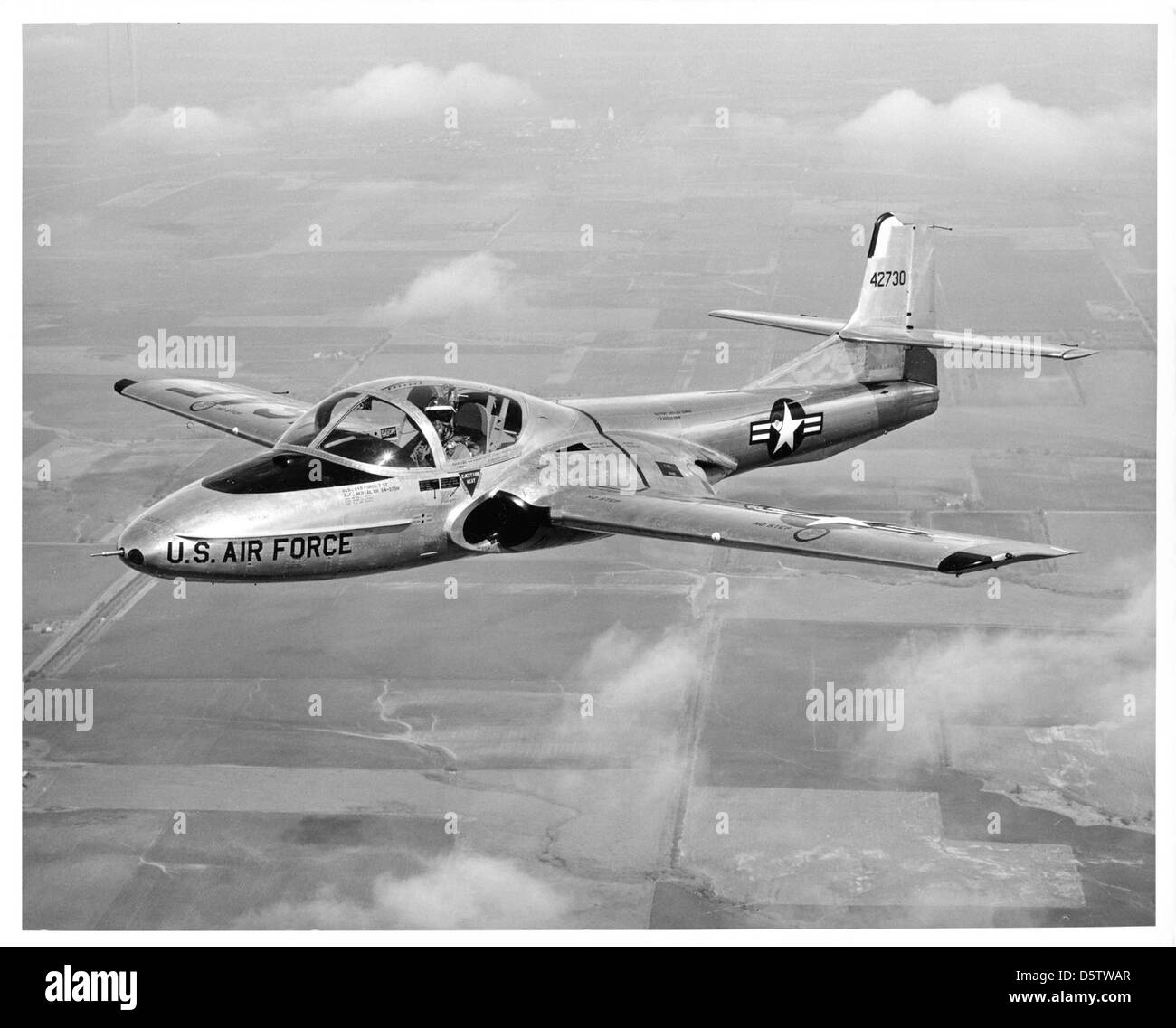 The Cessna T-37A-CE 'Tweet' was a light twin-engine jet trainer used by ...