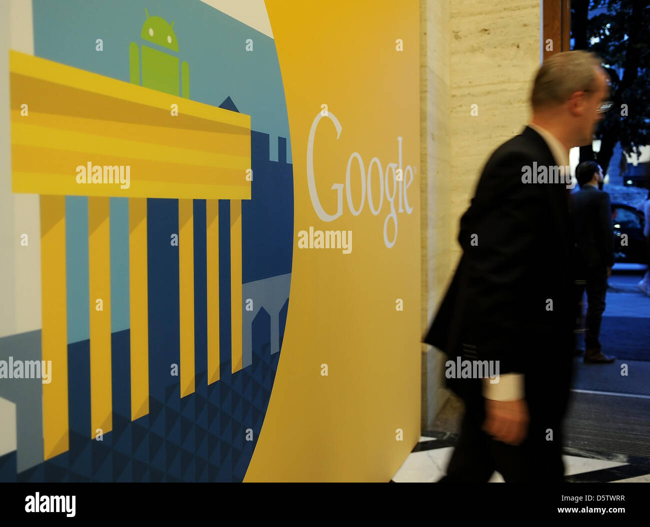 A man attends the opening of internet giant Google's new representative ...